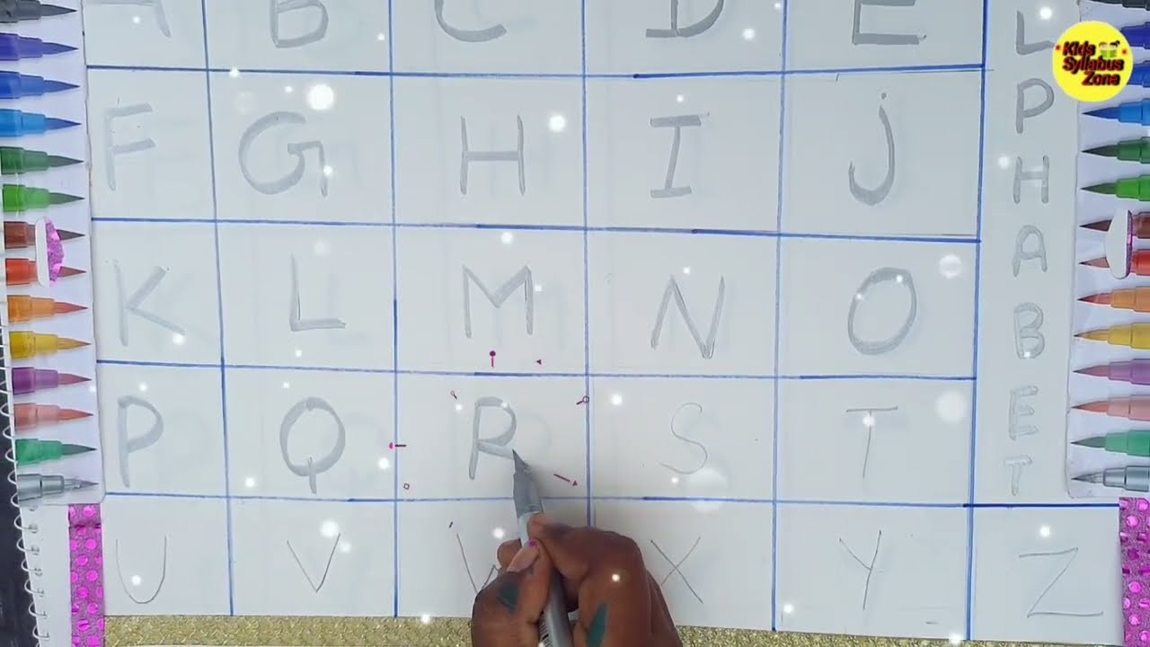 ABCD/Write and Learn ABCD alphabet/ABCD song 🎵 Kids Syllabus Zone - YouTube