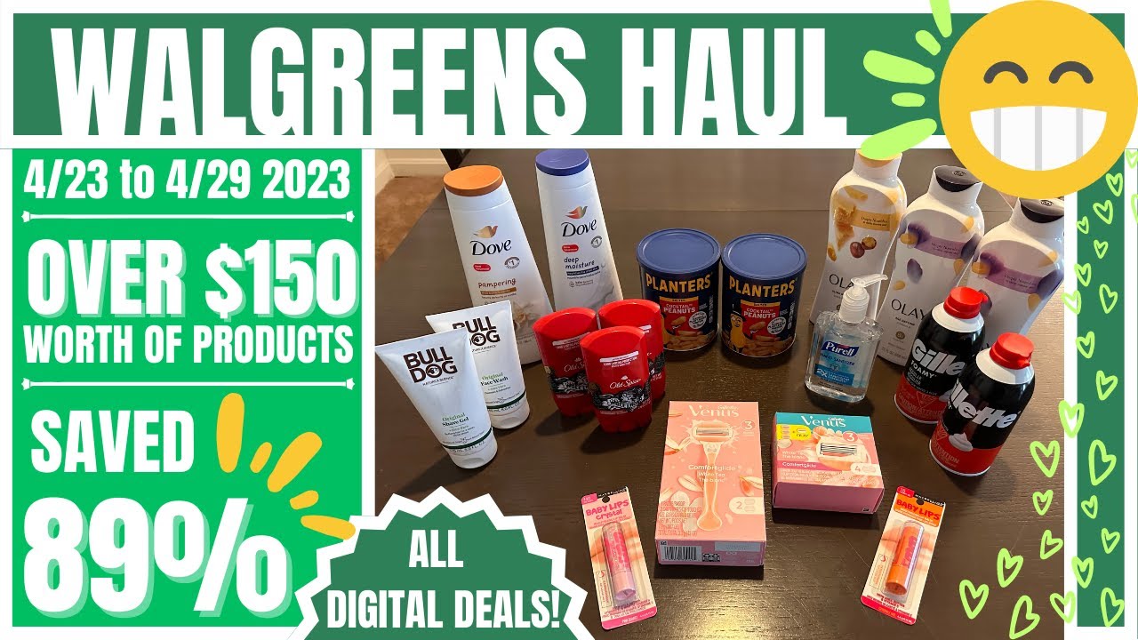 Walgreens Haul 4/23/23 to 4/29/23 - Over $150 Worth of Products - Saved ...