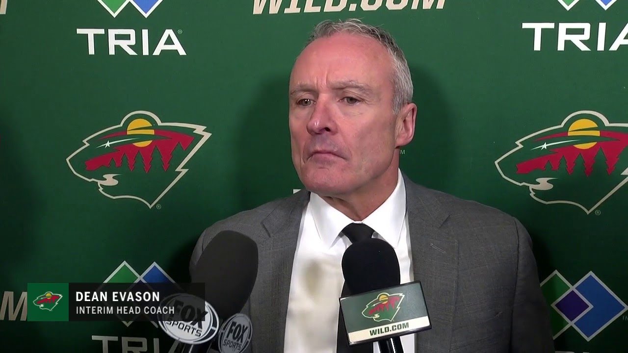 Dean Evason on Wild's 7-1 win over Detroit - YouTube