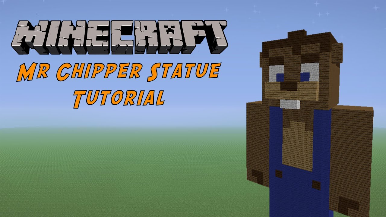 Minecraft Tutorial: Mr Chipper (FNAF World) Statue - YouTube