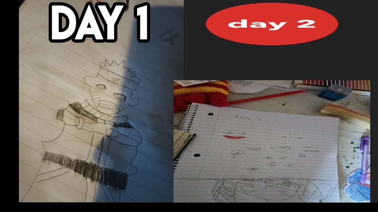 I try drawing for 7 days ( day 2) - YouTube