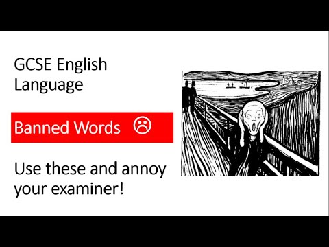 #gcse English Language Banned Words! - YouTube