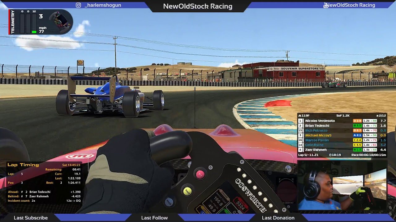 iRacing USF2000 (PDS Formula Sprint Series W1S3 Split#2 SOF 1340 ...