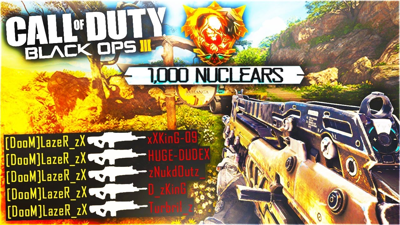 BLACK OPS 3 UNLOCKING 1000 NUCLEARS on 1 ACCOUNT! WORLD'S MOST NUKES IN ...