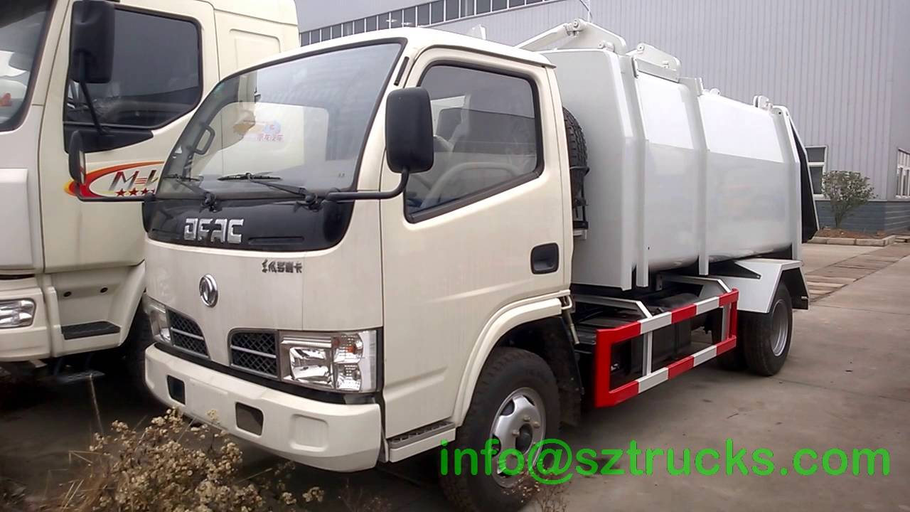 2016 produced side loader garbage truck with new designed compression ...