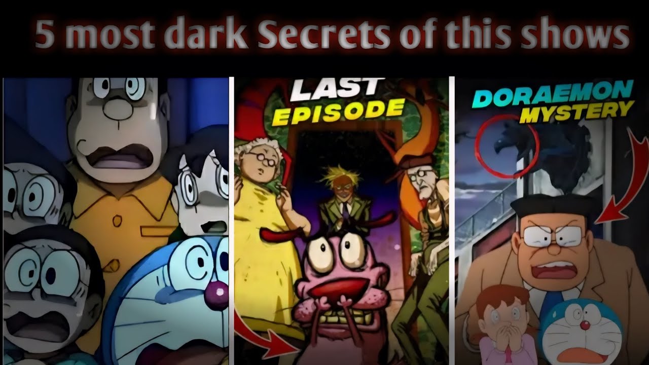 5 most dark mystery of Doraemon cartoon shows Courage the cowardly dog ...