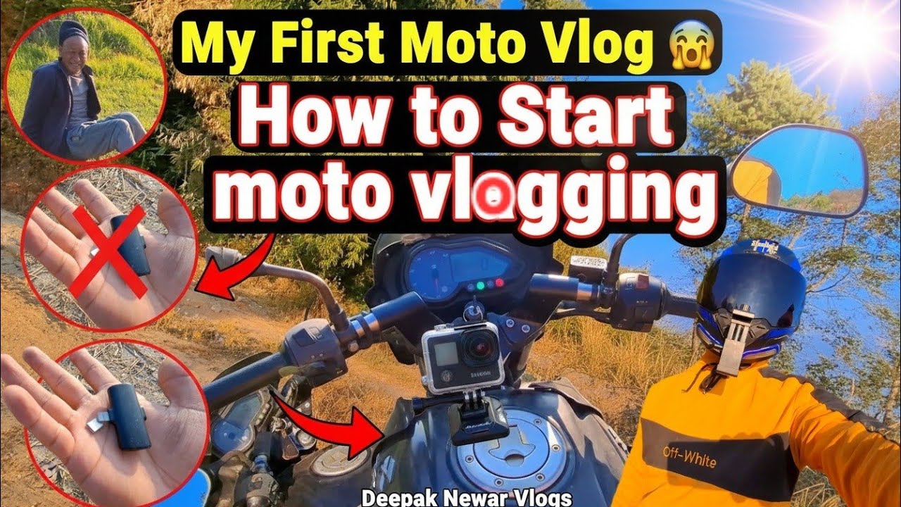 My First Moto Vlog 😮 | How to Start moto vlogging | Deepak Newar Vlogs ...