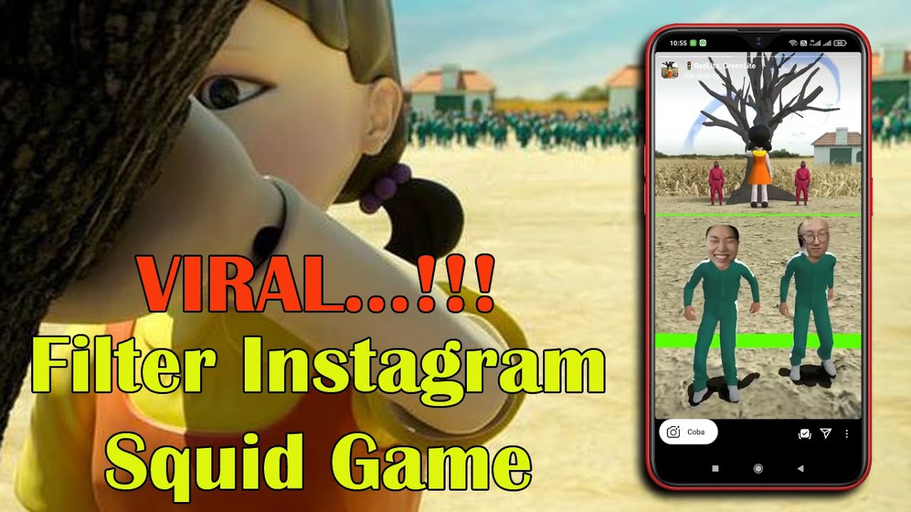 VIRAL..!! Cara Menggunakan Filter Squid Game di Story Instagram - YouTube