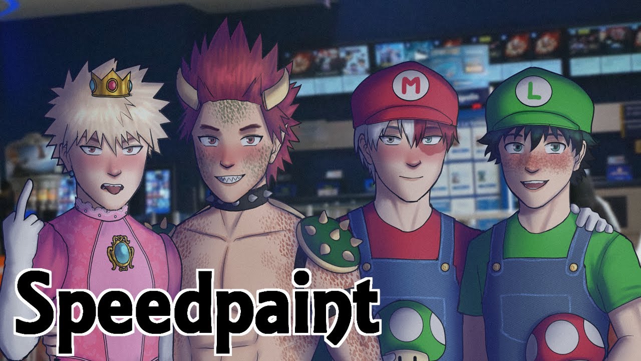 BNHA - Mario Bros - Speedpaint - YouTube