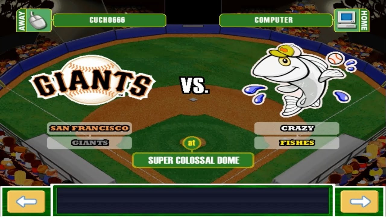 Backyard Baseball 2003 | S1 | WORLD SERIES Game 2 | GIANTS @ FISHES ...
