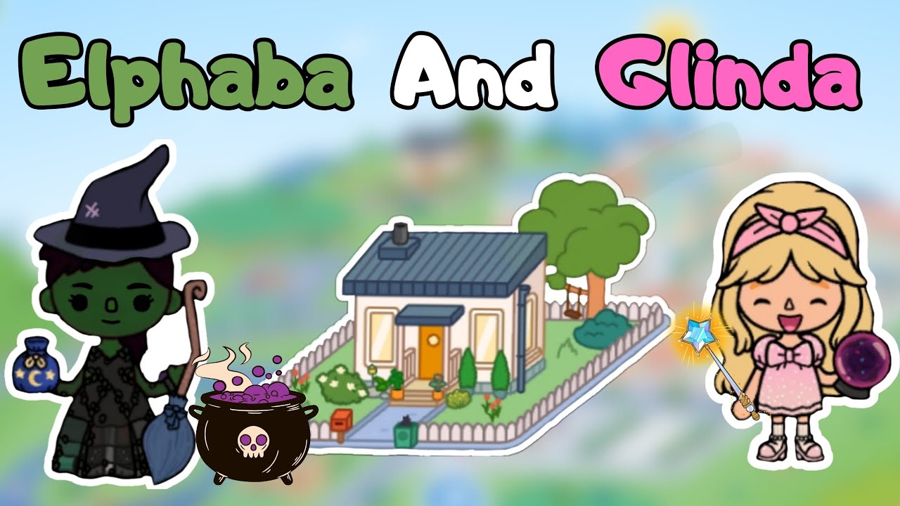 Elphaba vs. Glinda 💚💗We Designed the House for Free!-Toca Boca # ...