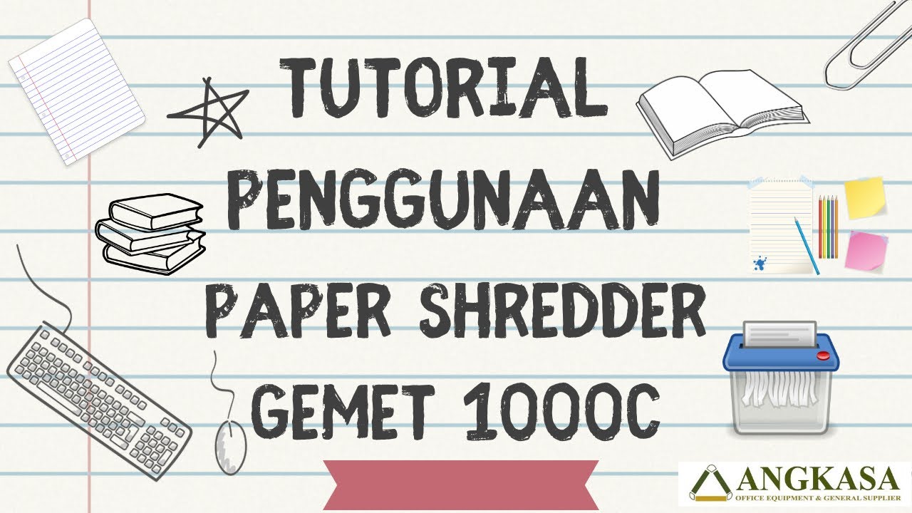Tutorial Penggunaan Paper Shredder Gemet 1000C - YouTube