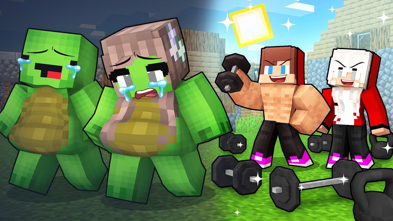 STRONG JJ Family KICKED FAT Mikey Family Out - Minecraft Animation / Maizen - YouTube
