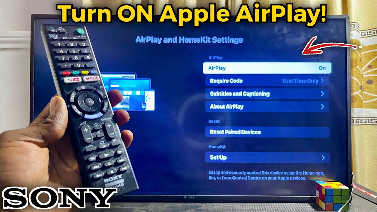 Sony Bravia TV: How to Turn ON AirPlay | Turn ON Screen Mirroring - YouTube
