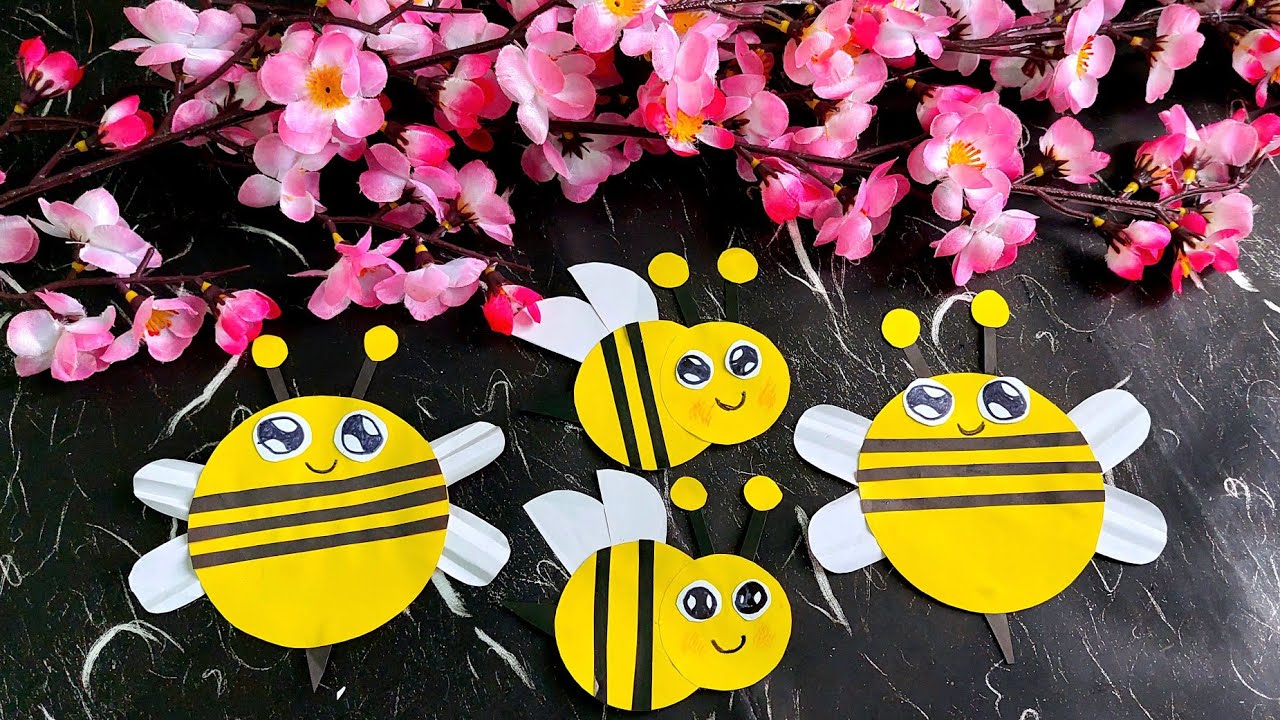 Origami Lebah ♡ Origami Bee ♡ How to Make Easy Paper Bee - YouTube