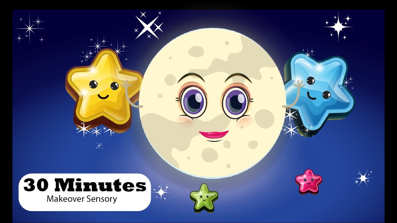 Twinkle twinkle little star ⭐ Baby song High contrast animation - Baby ...
