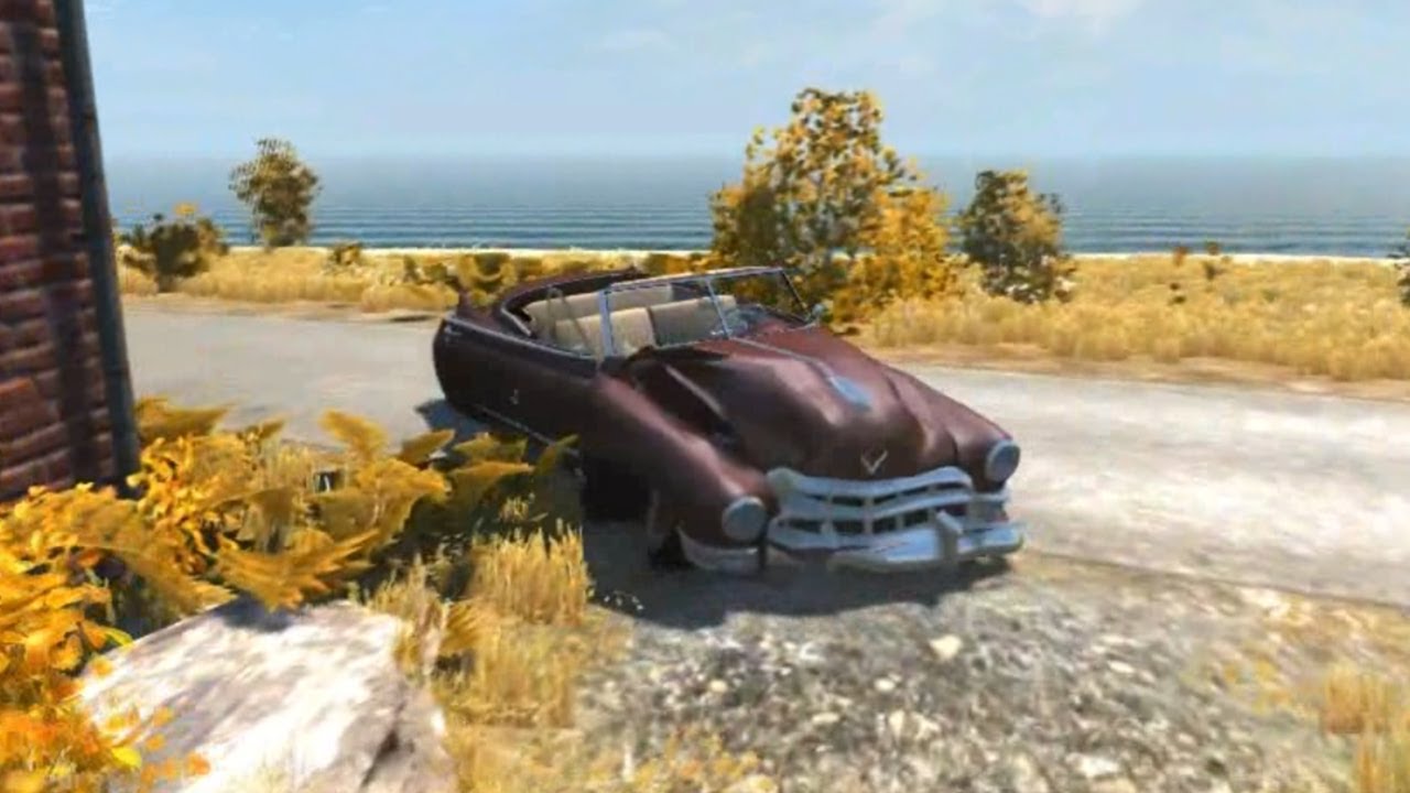 BeamNG Drive - Cadillac Convertible 1949 - YouTube