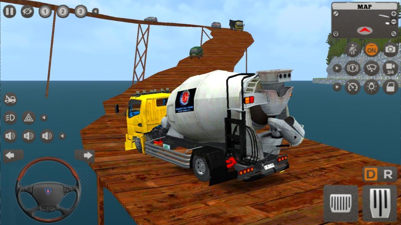 Game Truk Molen Mixer Lewati Jalan Kayu Ekstrim - Game Mobil Truk ...
