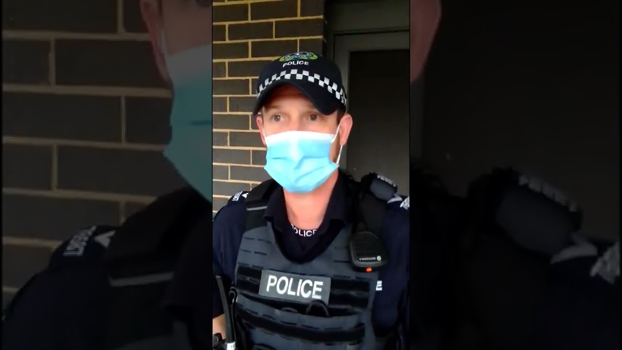 Simon Keane says this officer didn't force me to identify, so he didn't have to identify himself ...