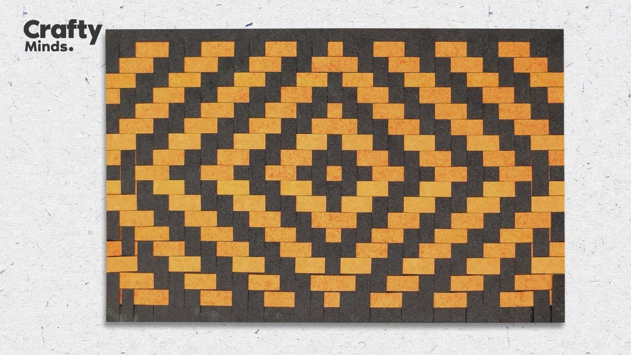 Paper Weaving Craft: Unique Ideas for Home Decor| Crafty Minds - YouTube