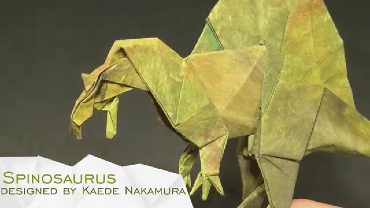 Origami Spinosaurus by Kaede Nakamura (Time- Lapse) - YouTube