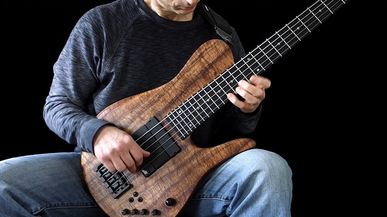Solo Bass Composition in E-C tuning - 'Corn Road' - YouTube