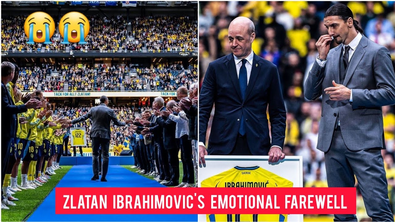 😭 Zlatan Ibrahimović's emotional farewell and guard of honor from ...