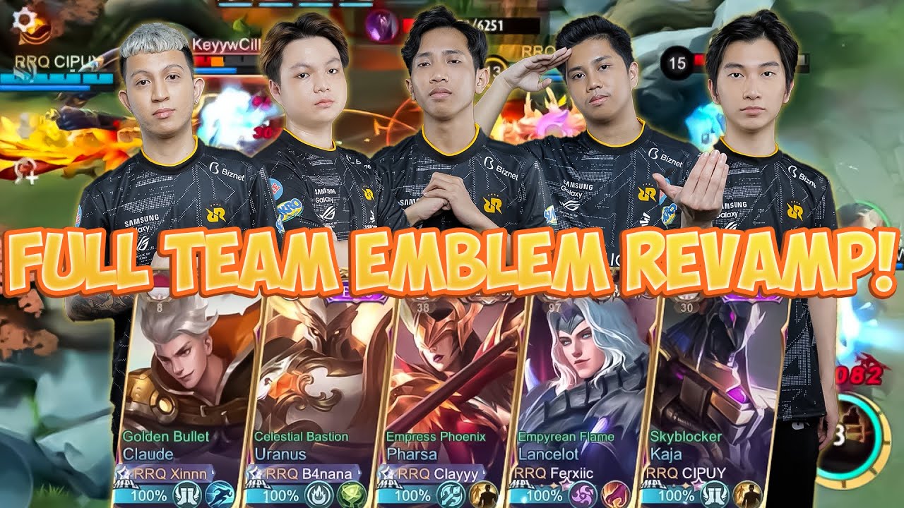 UPDATE GAMEPLAY FULL TEAM RRQ DI PATCH TERBARU EMBLEM REVAMP !! - YouTube