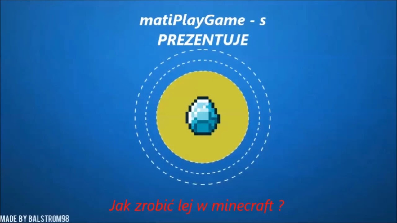 Poradnik #5 - Jak zrobić lej w minecraft ? - YouTube