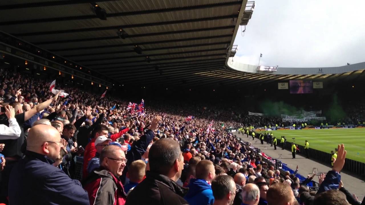 Rangers Pyro display vs Celtic - YouTube
