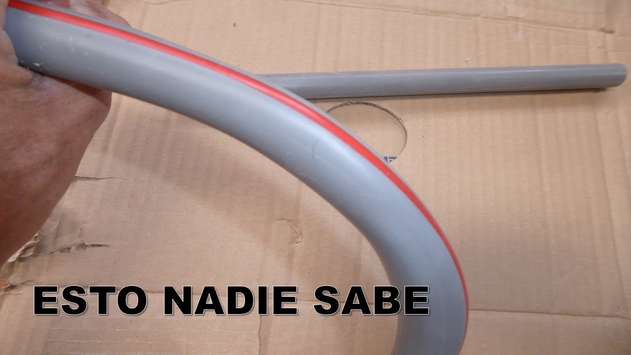 Como CURVAR o DOBLAR tubos de PVC sin HERRAMIENTAS NI ARENA - YouTube