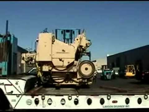 Moving a Die-cutting Machine (KBA Condor) - YouTube
