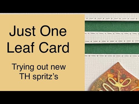 Just One Leaf Card - YouTube