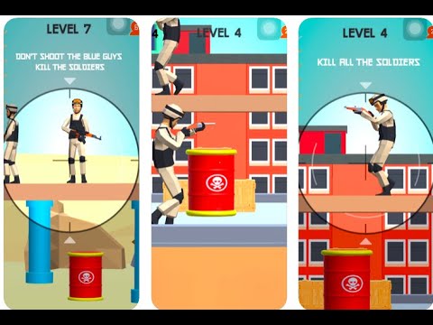 Sniper Target - New Ios Game - only One shot all Boom - YouTube