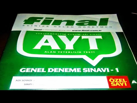 FİNAL YAYINLARI | 16-17 ŞUBAT  2019 | TÜRKİYE GENELİ DENEME SINAVI | AYT GEOMETRİ ÇÖZÜMLERİ