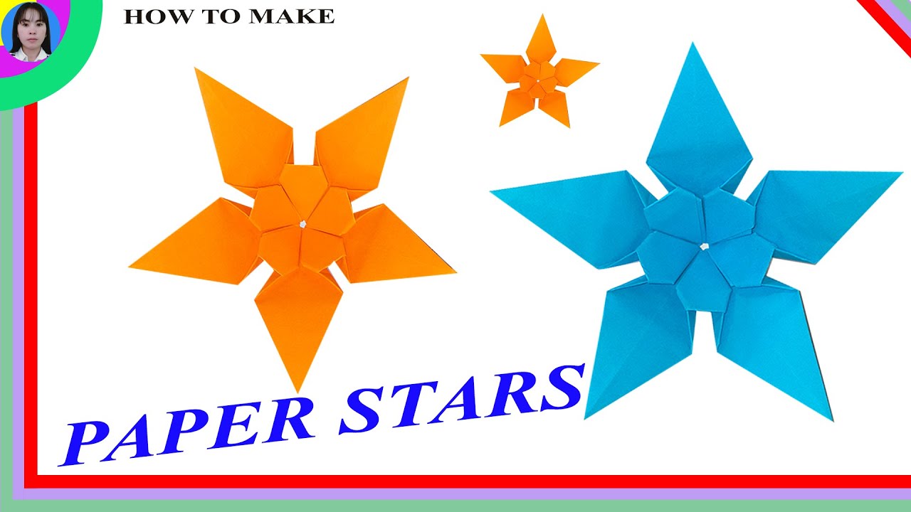 Origami star tutorial | How to make paper star | Flower - YouTube