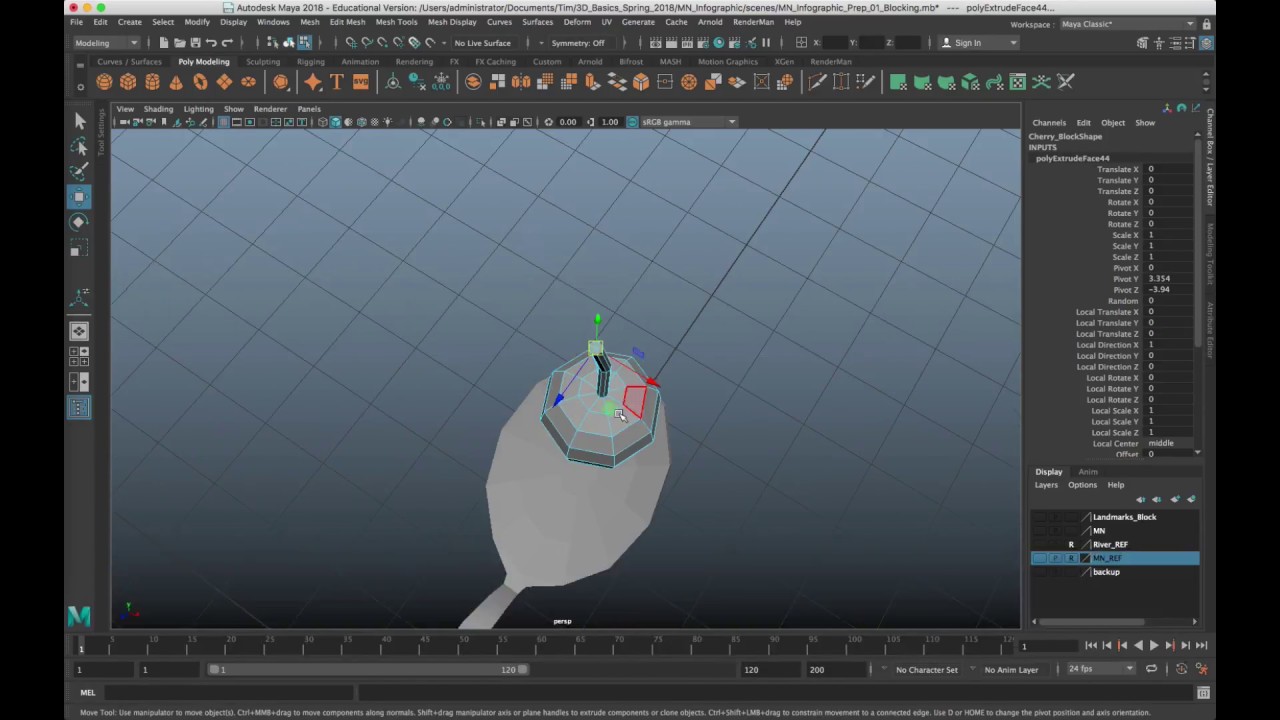 3D Basics in Maya - Object Blocking Timelapse - YouTube