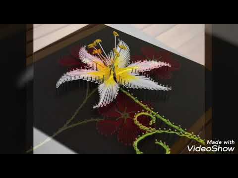 #Attractive String Art | String Art Flower | String Art Butterfly ...