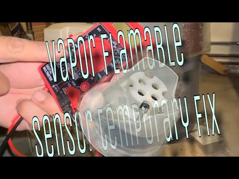 Vapor flamable sensor temporary fix - YouTube