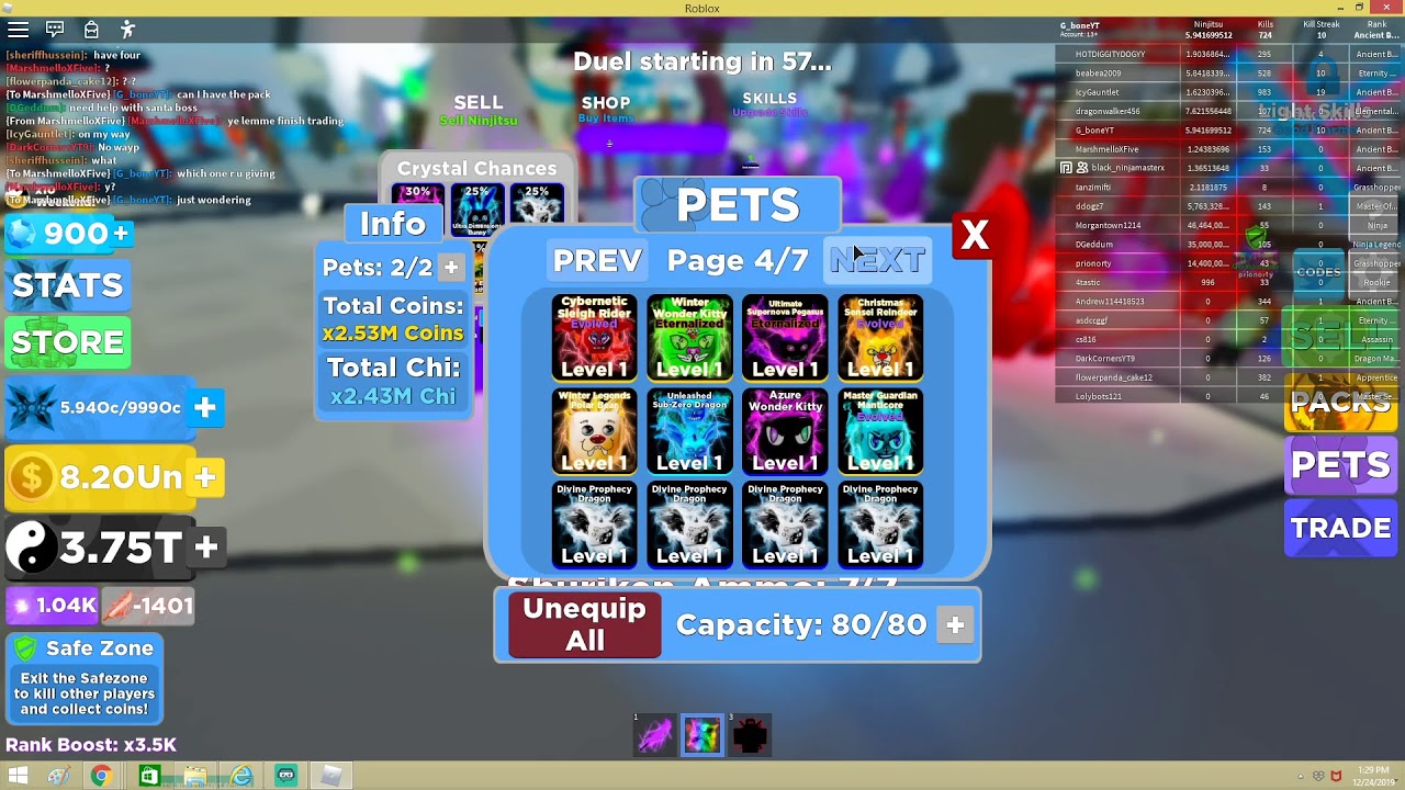 Ninja Legends Eternalized pet giveaway!! - YouTube