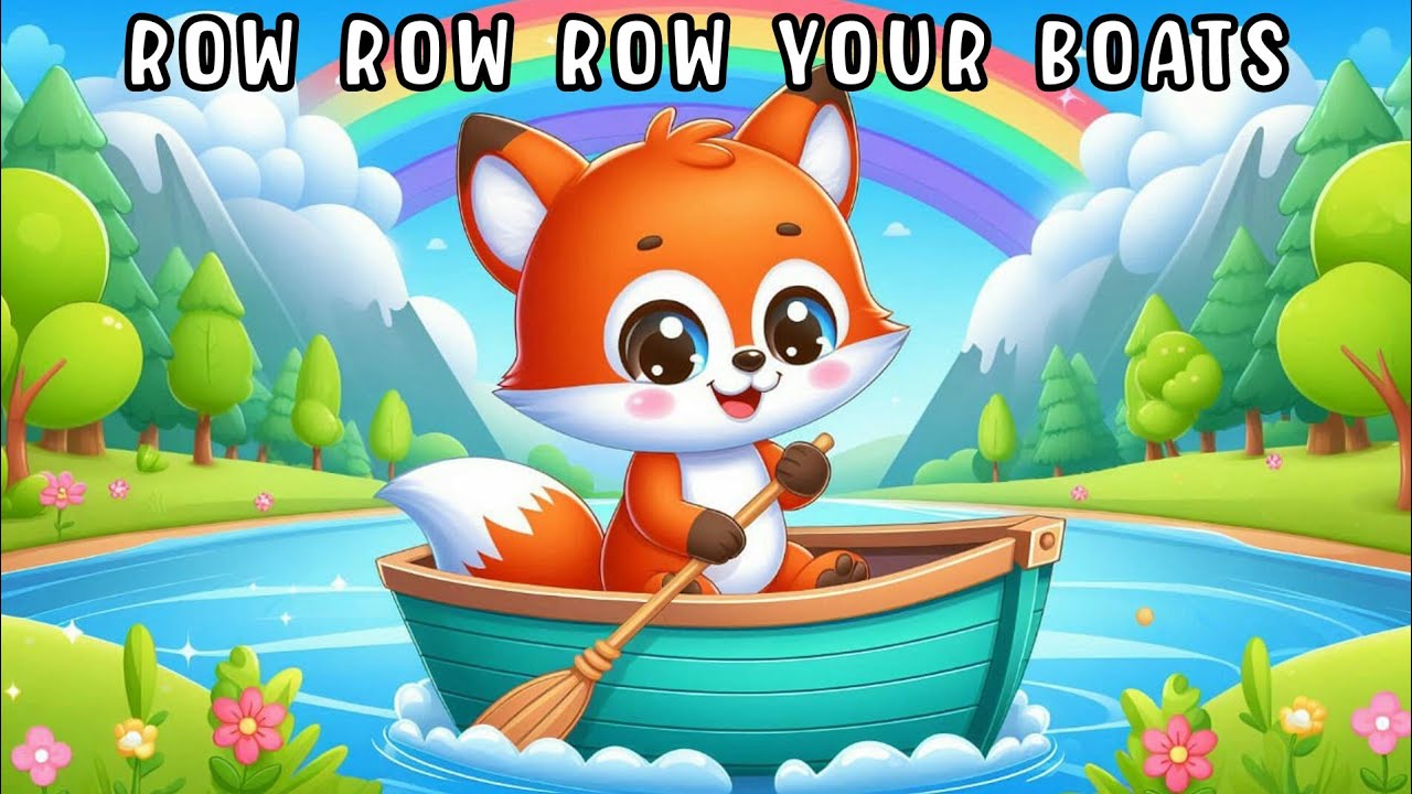 ROW ROW ROW YOUR ️ BOATS 💞💞 Song chil kids baby || Nursery rhymes ...