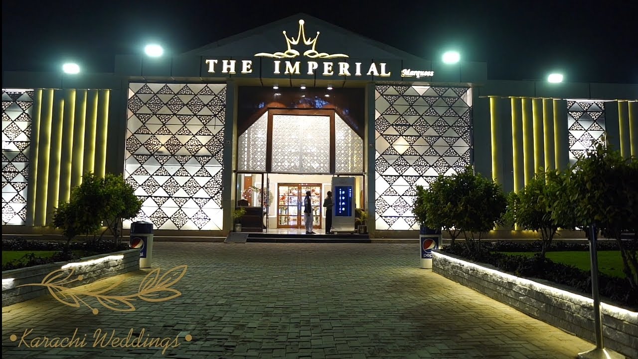 the imperial marquee valima reception setup karachi weddings - YouTube