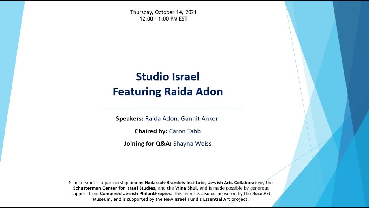 Studio Israel with Raida Adon - YouTube
