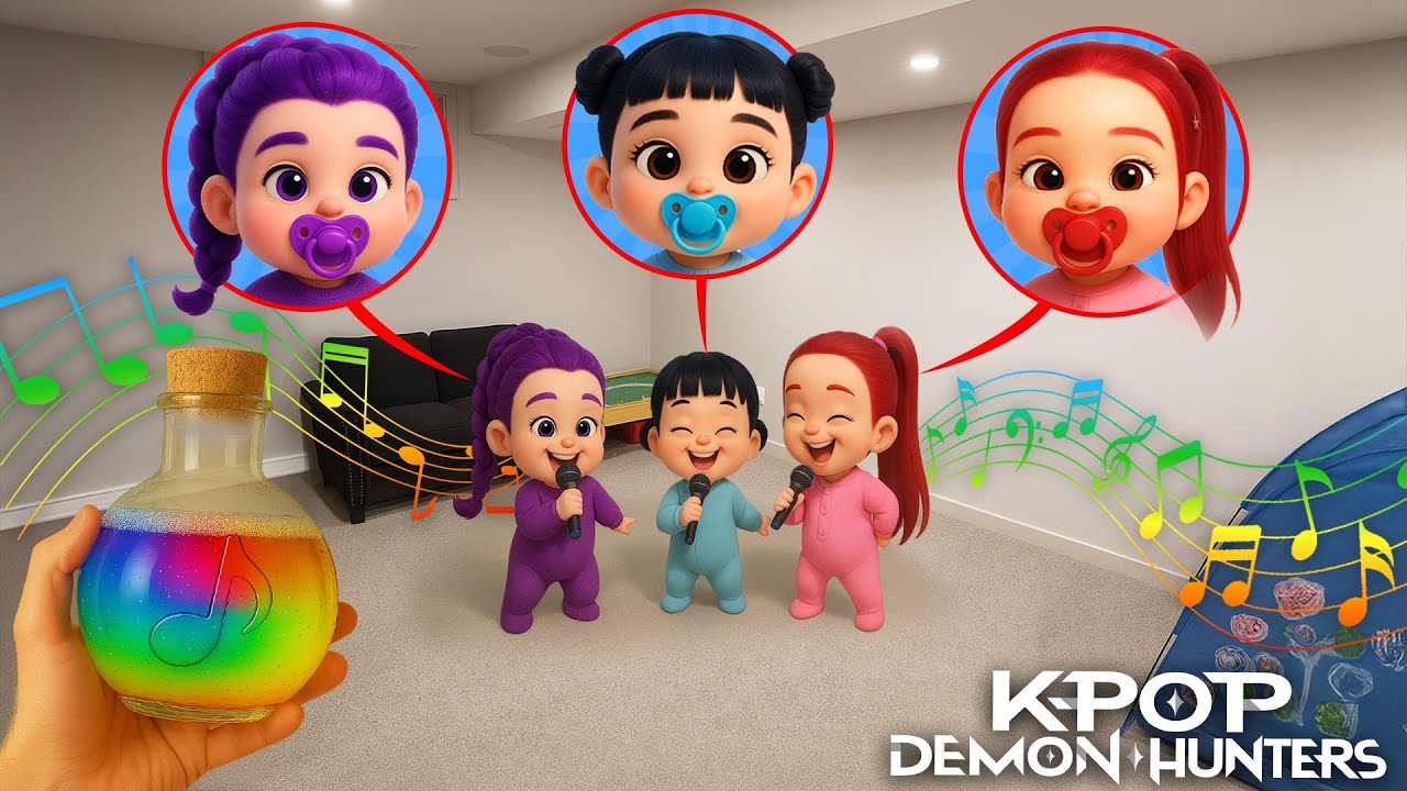 I MIXED BABY & SINGING POTION & USED IT ON KPOP DEMON HUNTERS IN REAL ...