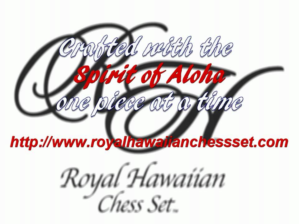 4 Your Entertainment by The Royal Hawaiian Chess Set - YouTube