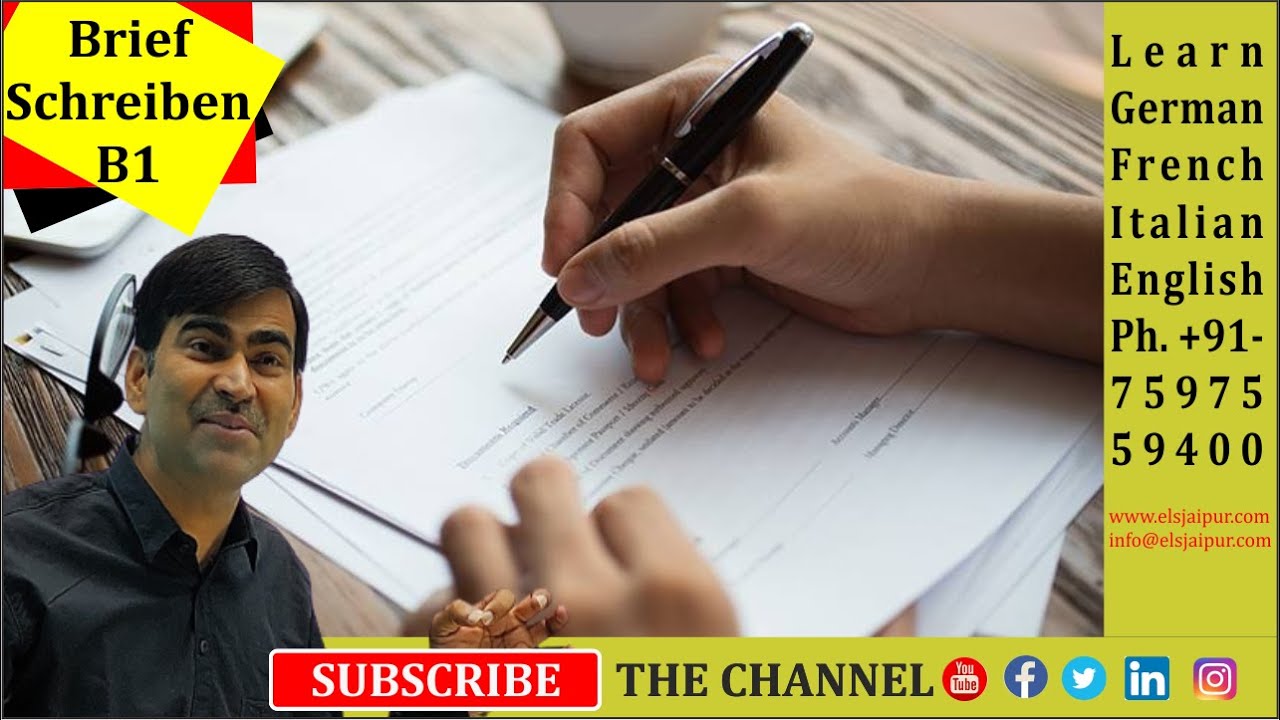 Brief Schreiben B1 | Writing Exam B1 | Goethe zertifikat b1 - YouTube