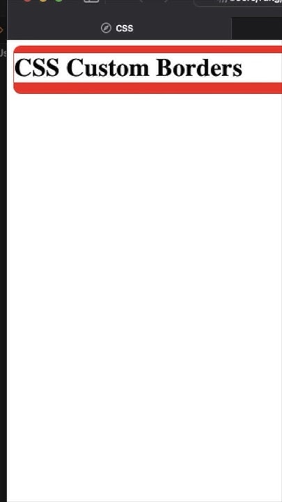 CSS Custom Borders #coding #html #learn #css - YouTube