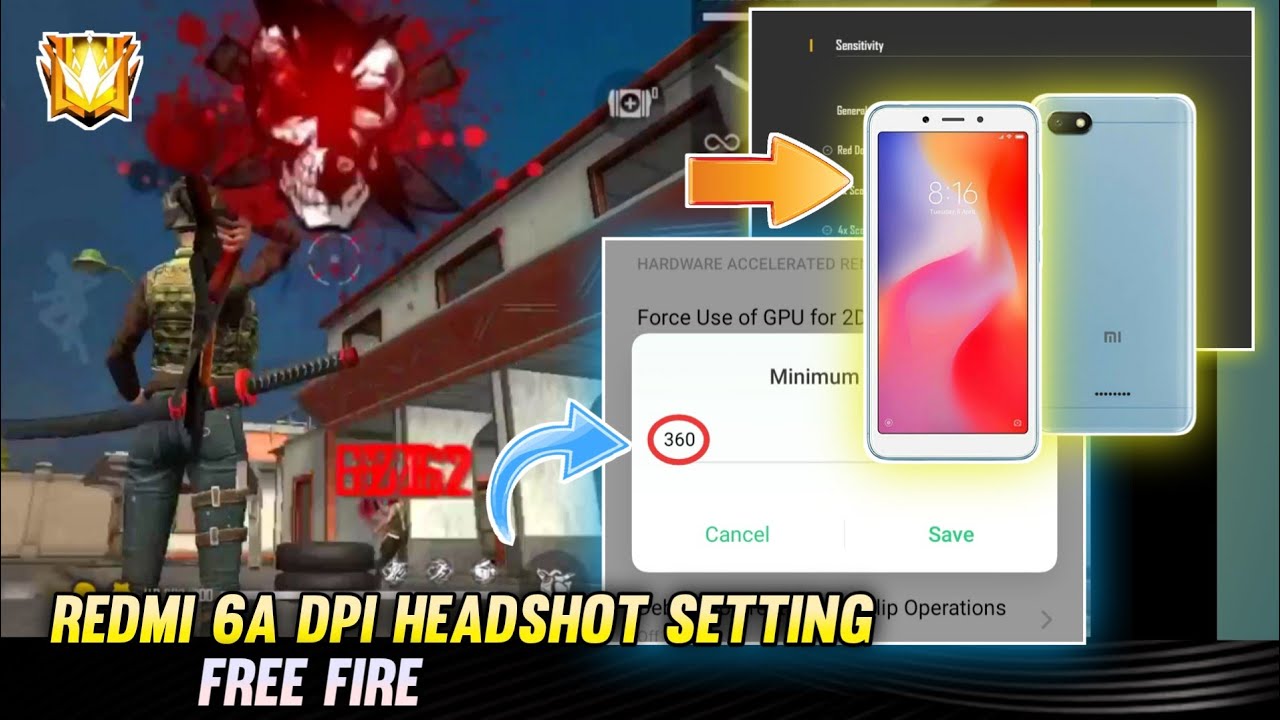 Redmi 6a Me Dpi Ki Value Kitni Rakhe Redmi 6a Dpi Setting Free Fire