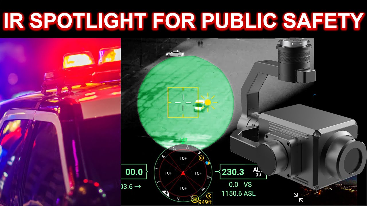Public Safety Game Changer: IR Spotlight for DJI M300 - YouTube