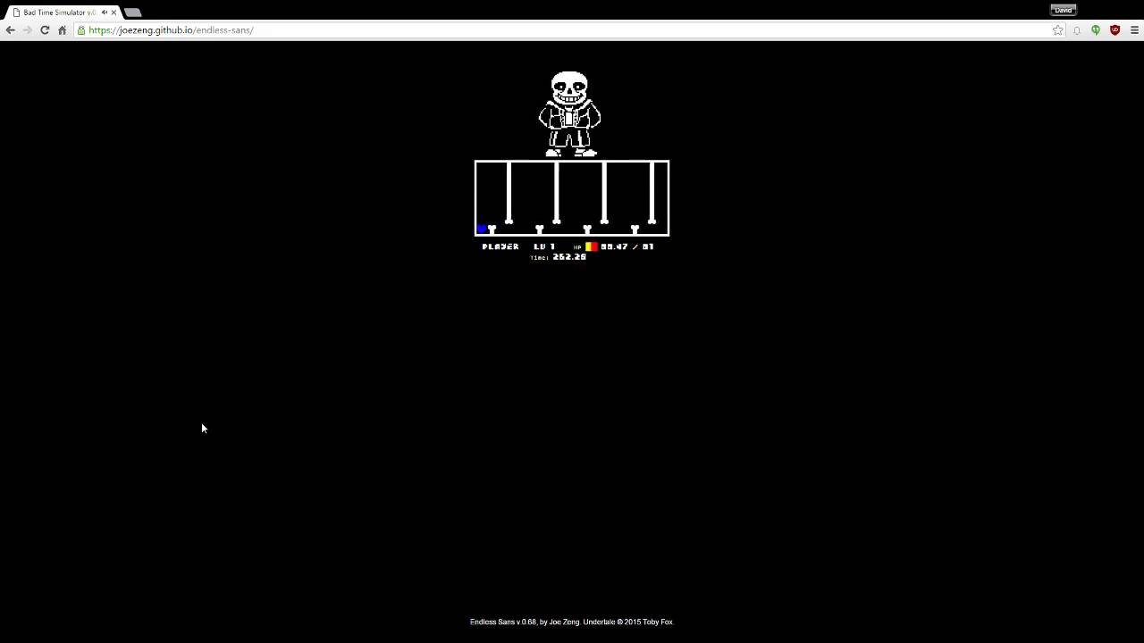 [Undertale] Roughly 10 minutes of Endless Sans - YouTube